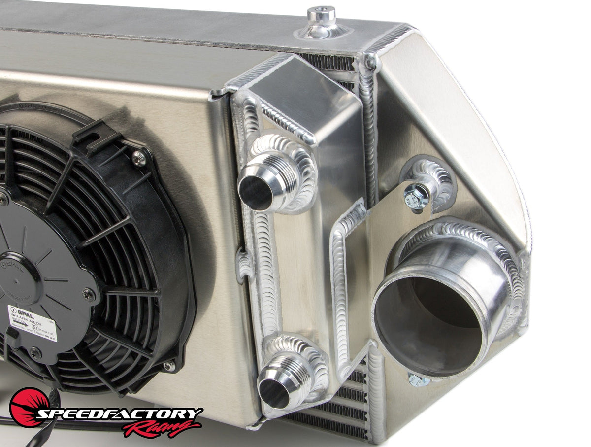 SpeedFactory Racing Dual Backdoor Intercooler | Tucked Radiator Combo ...