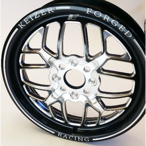 Keizer Slepen Skinnies Rear one piece Honda Drag Wheel - Black Barrel ...