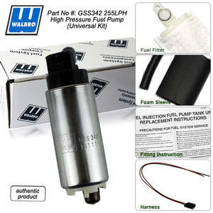 Walbro 255 In Tank Fuel Pump with Setup Kit (Universal Kit) – Dynamic ...